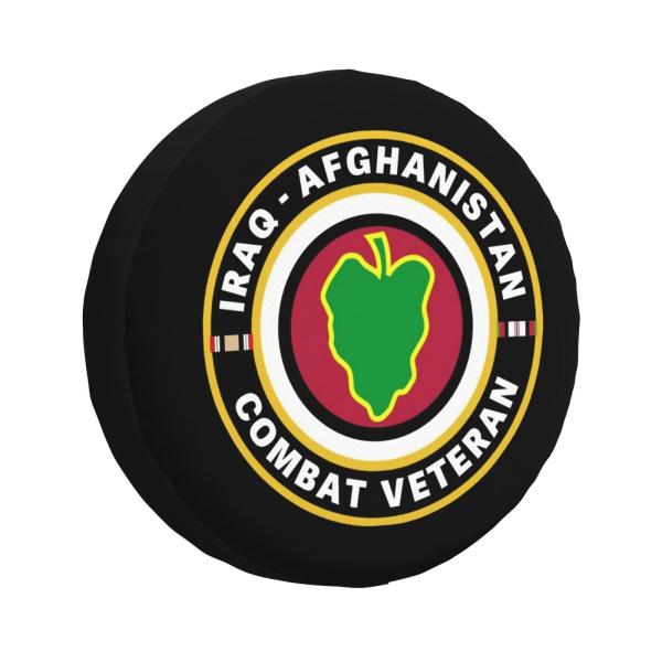 商品名:  Us Army 24th Mechanized Infantry Division Afghanistan and Iraq Combat Veteran 15 Inch Spare Tire Cover Weatherproo...