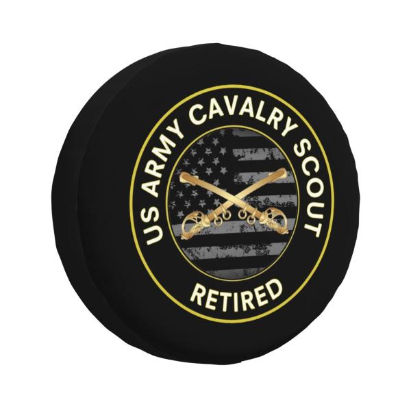 商品名:  Us Army Retired Cavalry 15 Inch Spare Tire Cover Weatherproof Wheel Protector Rv SUV Truck Trailer Camper7ブランド: Ge...