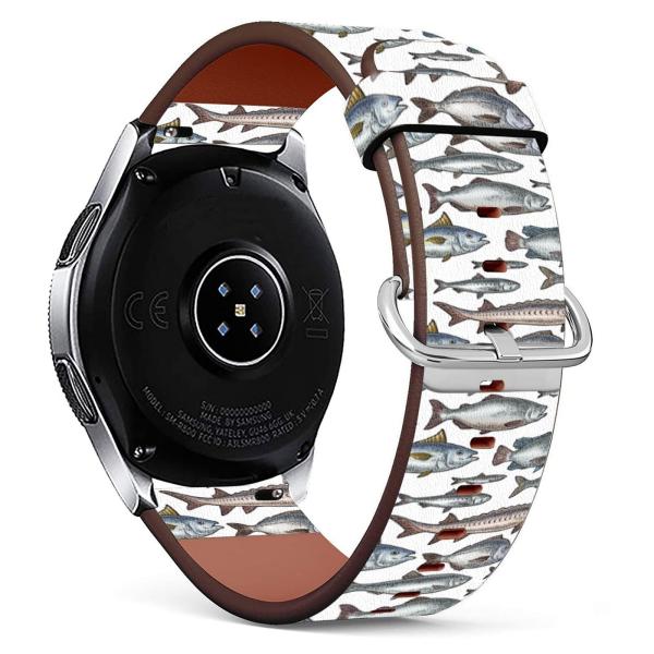 商品名:  Mingdao Compatible with Galaxy Watch 3 (45mm) / Galaxy Watch (46mm) Stylish PU Leather Band Replacement Strap, Fis...