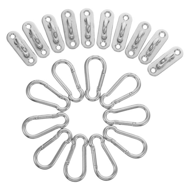 商品名:  Zerodeko 60pcs Heavy Duty Stainless Steel u Bracket Hook Wall Plate Ceiling Hooks Strong for Plants Garage Yoga Sw...