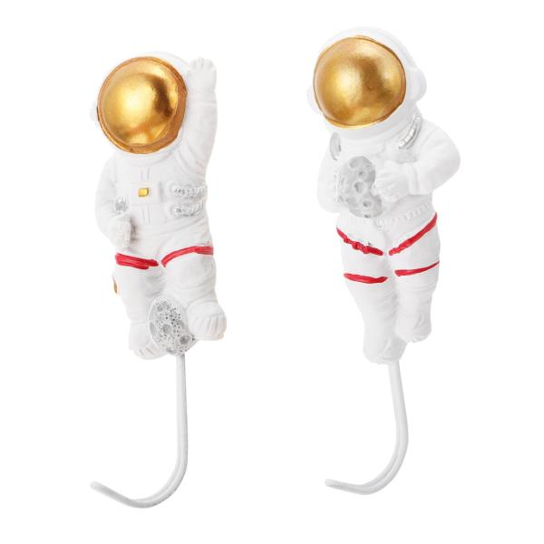 商品名:  SOLUSTRE 2pcs Decorative Astronaut Ceiling Hooks Home Storage Clasp Nail-Door Hook Strong Adhesive Wall Mountブランド:...