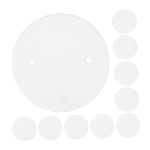 商品名:  Alipis 50pcs Electric Fan Cover Round Ceiling Plate Covers for Wall Decoration Sleek White for Cable Storage and O...