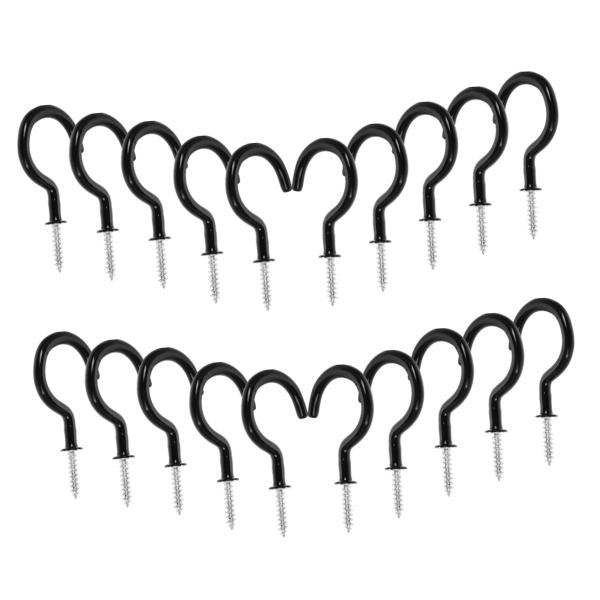 商品名:  ELAYARD 20pcs Heavy Duty Screw Hooks for Ceiling and Wall Hangers for Plants Kitchen Utensils Garage Storage and O...