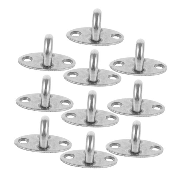商品名:  LIFKOME 10pcs Stainless Steel Ceiling Hooks Multi-Functional Pad Eye Plate Hooks for Hanging Home for Items Easy t...