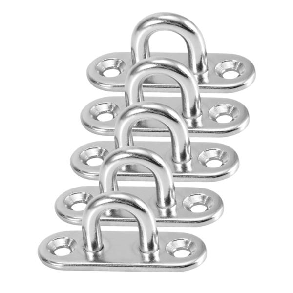 商品名:  Luxshiny 5pcs U-Shaped Stainless Steel Eye Plate Hook for Ceiling Mounting and -Resistant Hanger for Light Fixture...