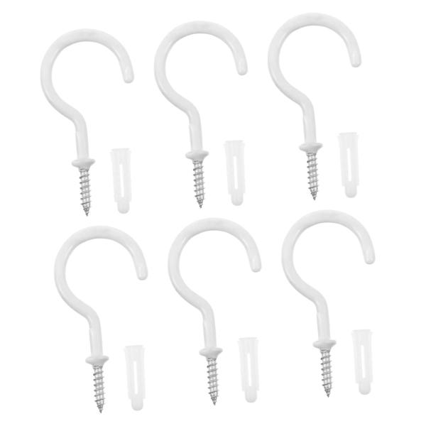 商品名:  Cabilock 6pcs Heavy Duty Coated Ceiling Hooks for Hanging Plants Teacups and More Space-Saving Household Screw Hoo...