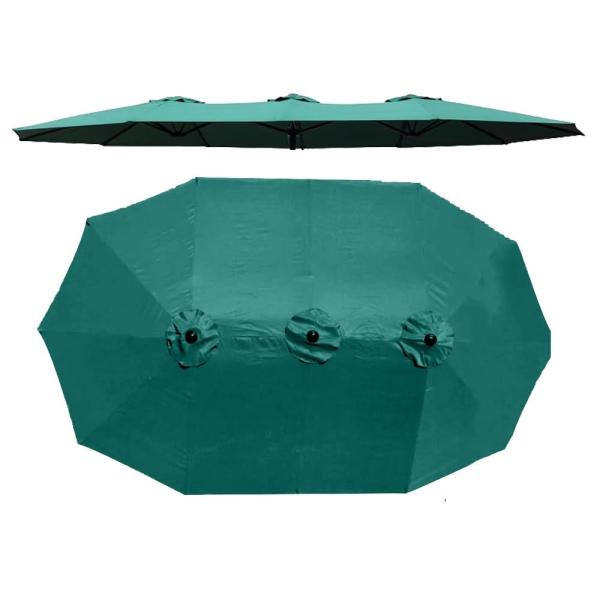 商品名:  TAJMDGW 12 Ribs Umbrella Canopy Replacement Fabric Double Sided Umbrella Top Cove 15ft Large Triple Parasol Replac...
