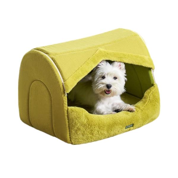 商品名:  Indoor Dog House for Small Medium Sized Dogs, Memory Sponge Foldable Dog Kennel Bed with Soft Cushion, Inside Cove...