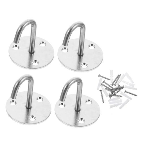 商品名:  Alipis 4pcs Stainless Steel Ceiling Hooks Wall Fixing Hanging Hooks Over The Door for Decor Storage and Home Useブラ...