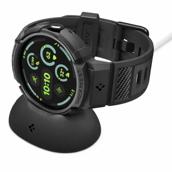 商品名: [Spigen] Pixel Watch 4 41mm 一体型ケース スポーツ バンド 二重固定 落下 衝撃吸収 傷防止 耐衝撃 保護カバー ストラップ ピクセルウォッチ用 ラギッド・アーマー・プロ ACS09484 (マット・ブ...