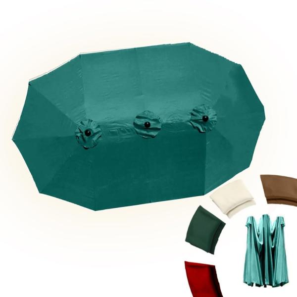 商品名:  TAJMDGW Double Sided Umbrella Replacement Canopy Cover 12 Ribs Beach Umbrella Top Replacement Fabric 15' Triple Pa...