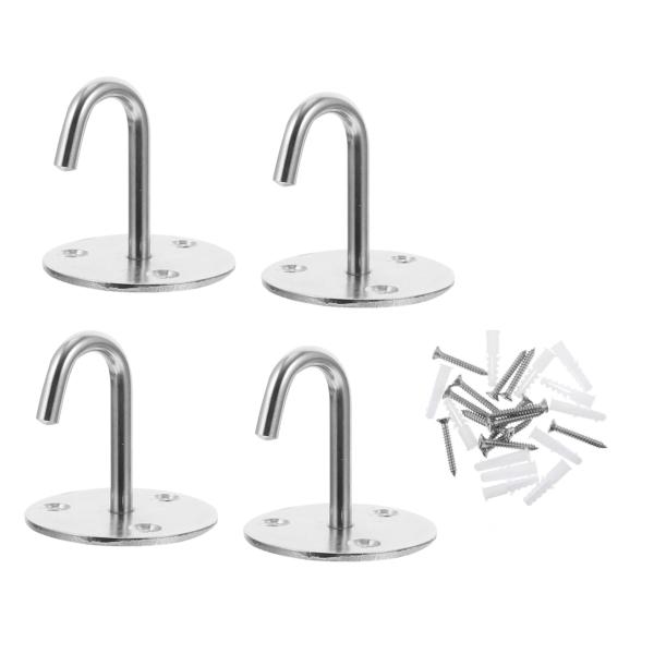 商品名:  Cabilock 4pcs Ceiling Hook Sturdy Stainless Steel Hangers for Pendant Storage Space Decoration Load Bearing Design...