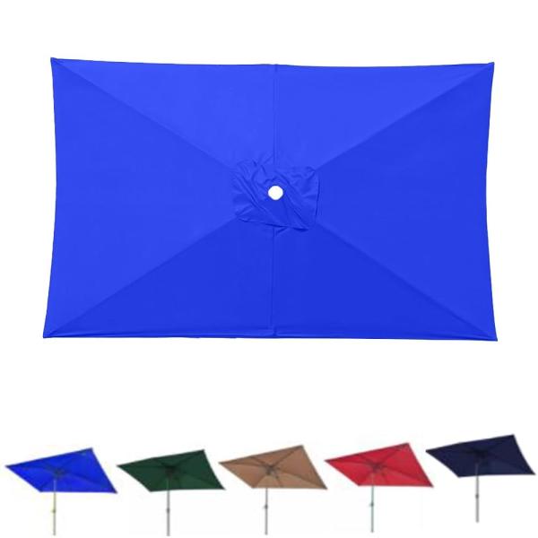 商品名:  TAJMDGW Rectangle Umbrella Canopy Replacement Cover 9.8' X 6.5' Parasol Top Replacement Fabric 6 Ribs Anti-UV Umbr...