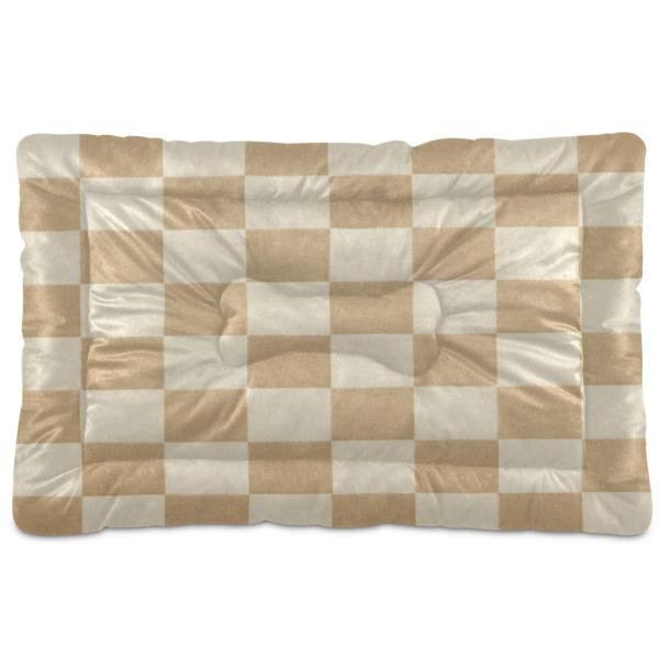 商品名:  JUZIHAI Checkered Beige Soft Dog Bed Mat, Comfortable Pet Bed with Non-Slip Bottom for Cats and Dogs, Washable Pet...
