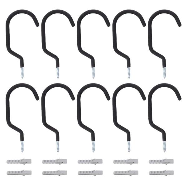 商品名:  PRETYZOOM 10pcs Heavy Duty Metal Wall Mount Hooks for Garage Storage Indoor Bike Rack for Easy Hanging and Organiz...
