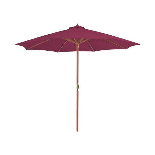 商品名:  Holamys Bordeaux Red Patio Umbrella for Garden, Balcony, Outdoor Shade - Large, Sun Protection &amp; Table Setting...