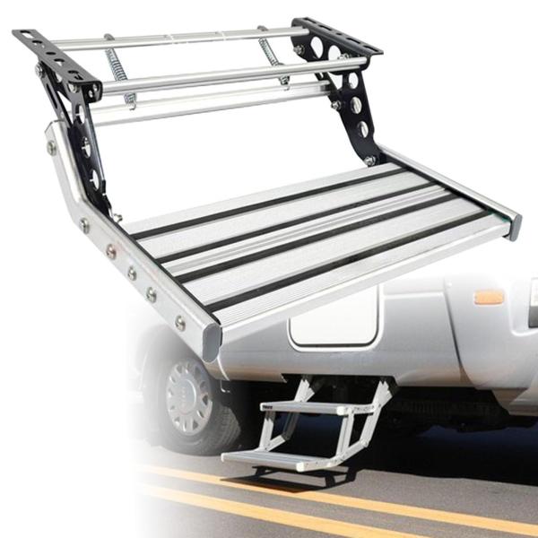 商品名:  RV Step, Foldable RV Camper Stair with Ultra Wide Aluminum Step Pedals, Easy to Install and Use,Manual-Single-laye...