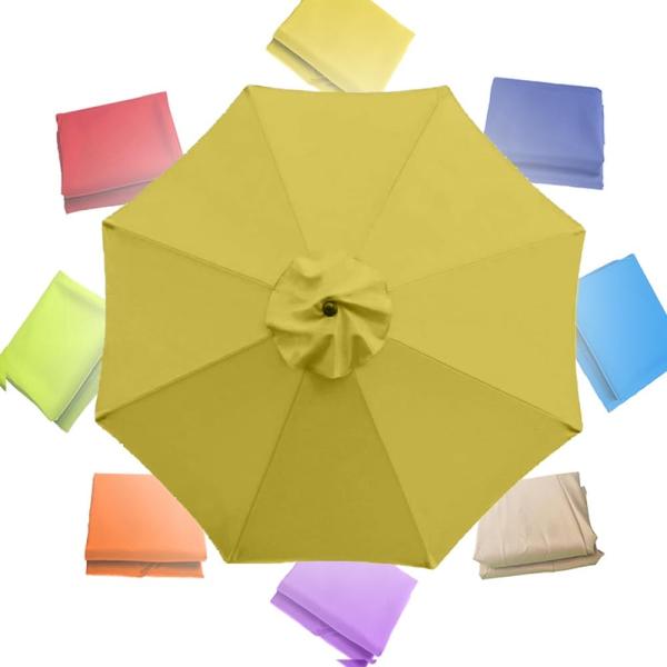 商品名:  TAJMDGW 10ft Market Umbrella Replacement Canopy 8 Ribs Outdoor Patio Umbrella Top Polyester Fabric Anti-UV Parasol...