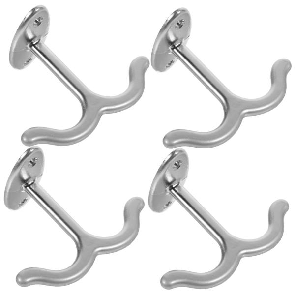 商品名:  Hemobllo 4pcs Heavy Duty Double Prong Ceiling Hooks Coat Hanger Space Saver Hat Holder Retro Wardrobe Hooks Zinc A...