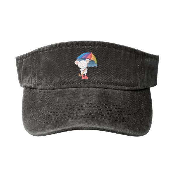 商品名:  Cute Cartoon Mouse with Umbrella Sun Visor Hats Cotton Adjustable Sports Empty Top Baseball Cap for Women Men Golf...
