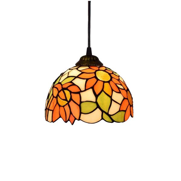 商品名:  ZHOUYANB Stained Glass Dining Room Pendant Ceiling Light in 8" Pastoral Bar Cafe Hallway Chandelier for Corridor H...