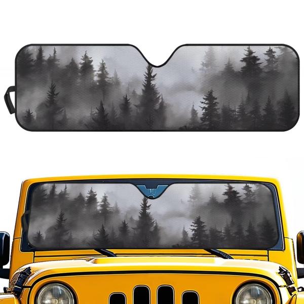 商品名:  Pensura Windshield Sun Shade for Jeep Wrangler Rubicon Sahara TJ JK JKU 2 Door &amp; 4 Door, Aluminum Foil Tie-Dye...