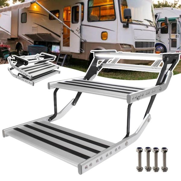 商品名:  Anti-Slip Folding RV Steps, Electric RV Steps with LED Lights, Aluminum Alloy/Auto Folding/Two Control Methods, Au...