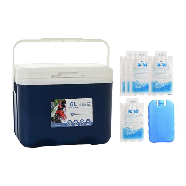 商品名:  QSTDGVPW Camp Cooler, Ice Chest Box, for Freeze/Hot Food 6 L with Ice Pack Cold Storage Case for BBQ Beach Stall F...