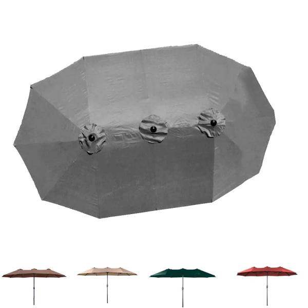 商品名:  TAJMDGW Double Sided Umbrella Canopy 15' Large Patio Umbrella Replacement Cloth 12 Ribs Anti-UV Market Yard Paraso...