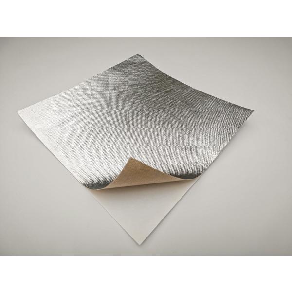 商品名:  Fynxir Self-Adhesive Aluminum Backed Aluminized Fiberglass Cloth Heat Shield - 12"x12" Sheet, Thermal Reflective I...