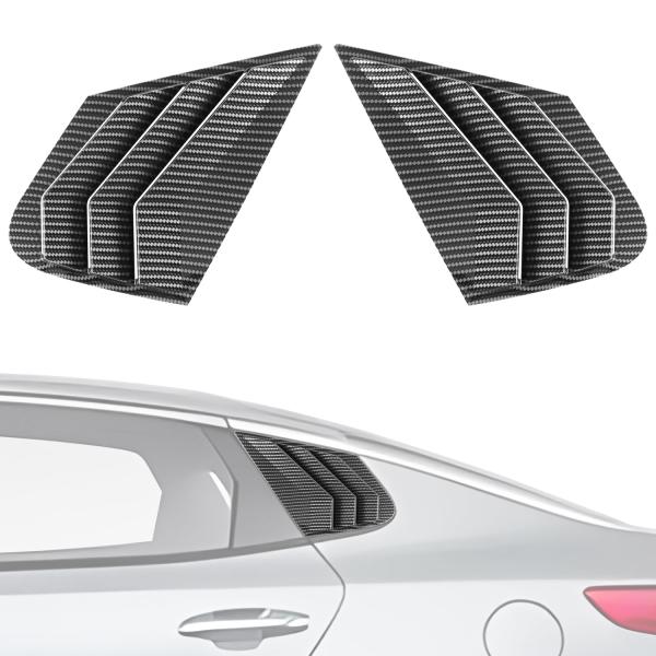 商品名: MSIZOY リアサイドクォータールーバーウィンドウシェードトリムパネルカバー Kia Optima K5セダン2016-2020サイドシャッターカバートリムステッカーベントスクープブラインドアクセサリー MSIZOY Rear ...