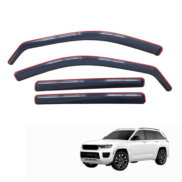 商品名:  Gldifa Inchannel Wind Deflector Rain Guards Window Visor Compatible with Jeep Grand Cherokee L 2021-2024 Vent Smok...