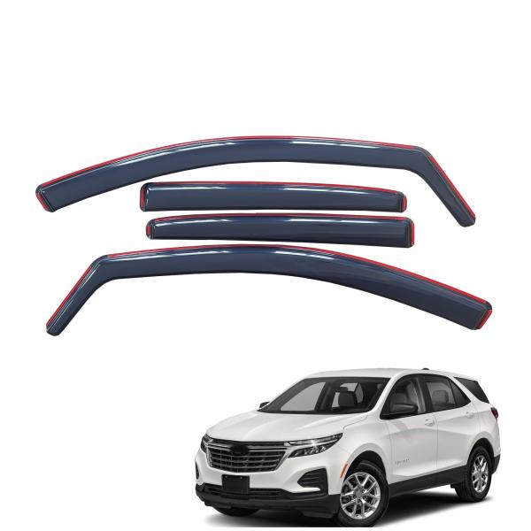商品名:  Gldifa inchannel Window Visor Sun Rain Guards Compatible with Chevy Equinox 2018-2024 Wind Vent Deflector Smoke 4p...