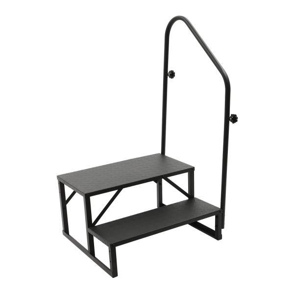 商品名:  2-Step/3-Step RV Stairs with Single Handrail&amp;Patterned Steps Above Ground 450Lbs Portable Home Stairs for Trav...