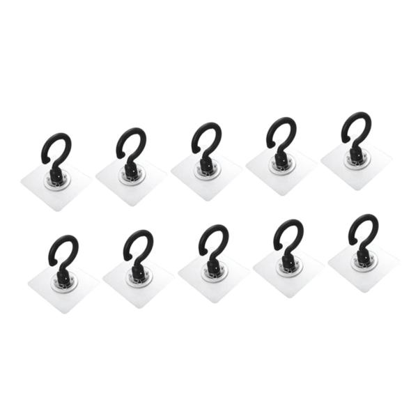 商品名:  GLEAVI 10Pcs Rotatable Adhesive Ceiling Hooks Multi Functional Strong Stickiness for Kitchen Bathroom Living Sturd...