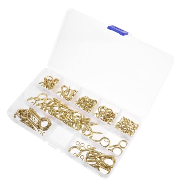 商品名:  Veemoon 1 Box Multi Purpose Ceiling Hooks Sheep Eye Screw Hooks for Easy Installation Material for Organizing Home...