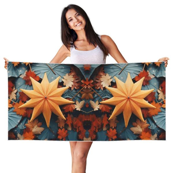 商品名:  Zhuanyun Umbrellas Starfish Fashion Peach Skin Beach Towel, 27.5x55in, Unique Design for Style, fit for Home use, ...