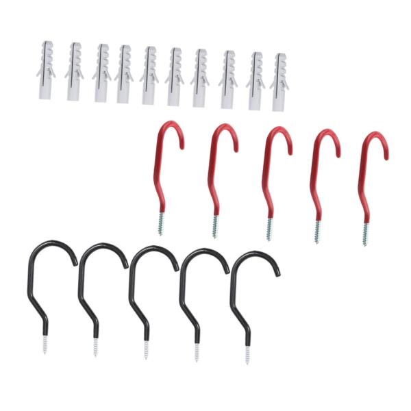 商品名:  POPETPOP 10sets Ceiling Storage Hangers Wall Bike Hooks Heavy Duty Utility Hooks for Garage Home Apartment Outdoor...