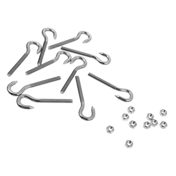 商品名:  Cabilock 1 Set Heavy Duty Stainless Steel Screw Silver Ceiling Hooks for Home Storage Crafting Hanging Projects fo...