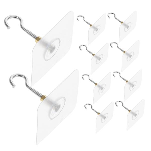 商品名:  Alipis 12 Pcs No Drill Adhesive Ceiling Hooks Strong Adhesive Hooks for Hanging Plants Traceless Design Damage for...