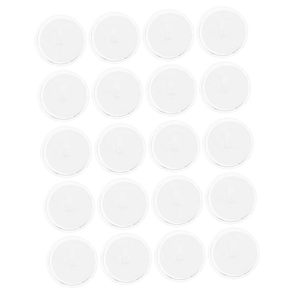 商品名:  GLEAVI 100pcs Adhesive Ceiling Hooks 2.2cm Small Disc Hooks for Indoor Decoration Strong Sticky Disc Holders for P...
