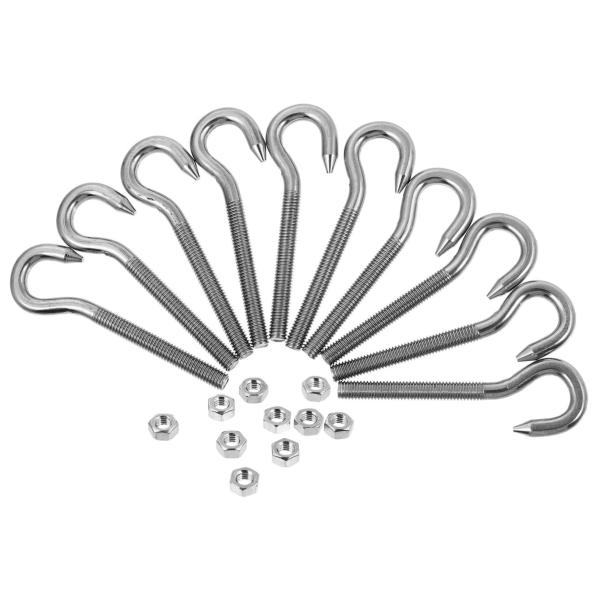 商品名:  1 Set Heavy Duty Stainless Steel Screw for Hanging Practical Utility Hooks for Home and Industrial Use Silver Colo...