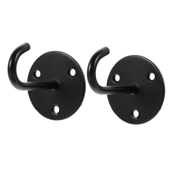 商品名:  Hemobllo 2pcs Stainless Steel Black Ceiling Hooks Hanging Storage Hooks for Room Decor for Coat Towel Plantブランド: H...