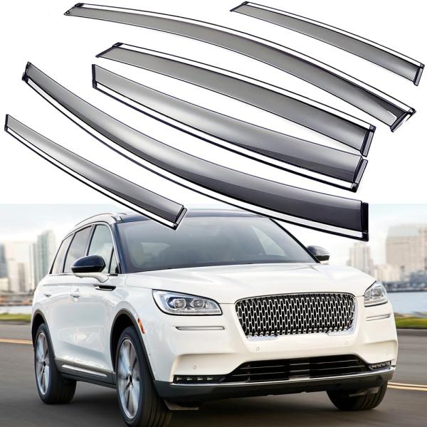 商品名:  SHIBIDEBAOHUA Wind Deflectors Rain Guards Compatible with Lincoln Corsair 2020-2025, Sun Shield Window Visors, Tap...