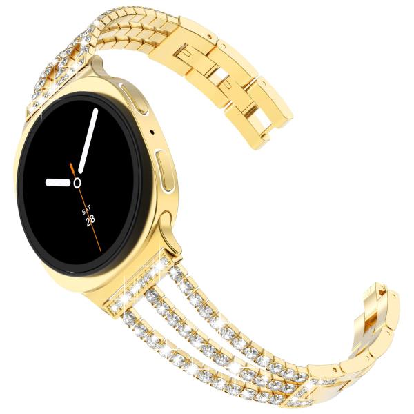 商品名: Surace Samsung Galaxy Watch 8用バンド 40mm 44mm Galaxy Watch 8 Classic 46mm レディース 隙間なし メタルバンド キラキラダイヤモンドラインストーンリンクブレスレッ...