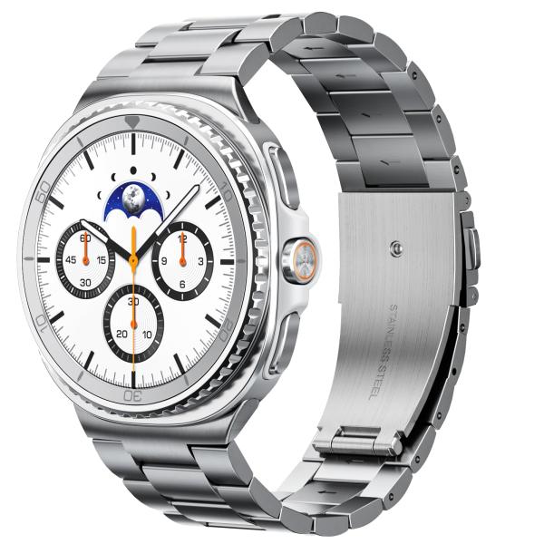 商品名: Samsung Galaxy Watch 8 40mm/44mm/Classic 46mm 2025年式のメタルバンド 隙間なし ビジネスステンレススチールストラップ Galaxy Watch8 男女兼用, 40mm, 44mm,...