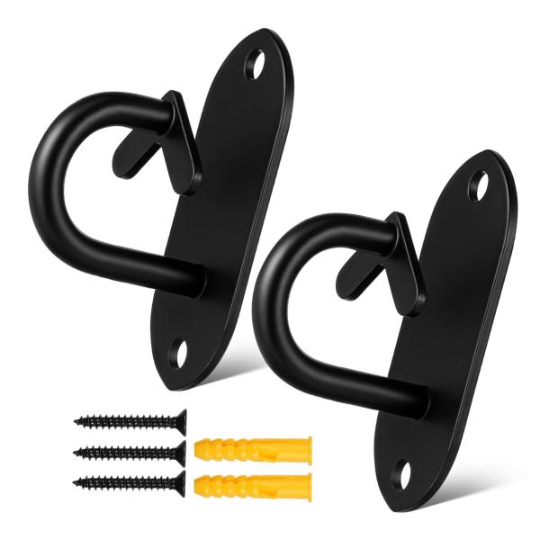 商品名:  FRCOLOR 2pcs Heavy Duty Ceiling Hooks Swing Anchors for Resistance Bands Ceiling Hanging Hooks Secure Mechanismブラン...
