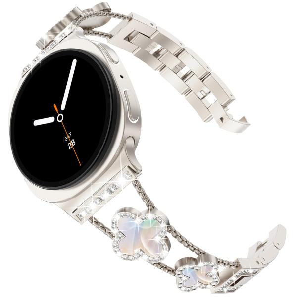 商品名: Surace Samsung Galaxy Watch 8 40mm/44mm/クラシック 46mm 2025年モデル対応 ギャップなし ダイヤモンドメタルバンド リストバンド クローバーブレスレット ドレッシーバンド Galax...
