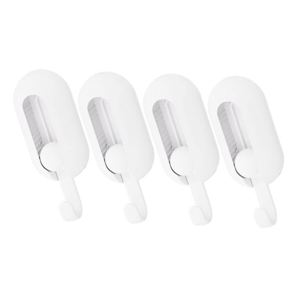 商品名:  TOPPERFUN 4pcs Swivel Adhesive Ceiling Hooks Set No Drilling Heavy Duty Wall Hooks for Bathroom Kitchen Towel Stor...