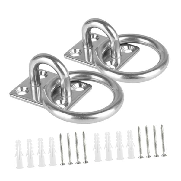 商品名:  POPETPOP 2Pcs Heavy Duty Stainless Steel Ceiling Hooks Durable Anchor Plates for Hammocks and Yoga Swings Versatil...